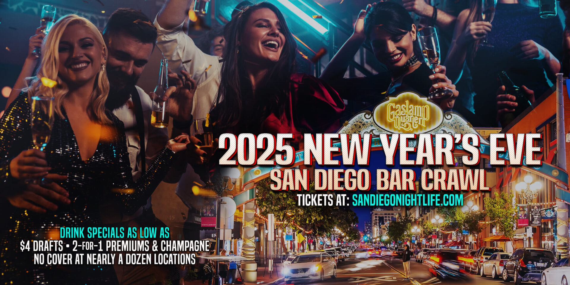 2025 San Diego New Year’s Eve Party – Pier Pressure Moonlight Cruise – San Diego